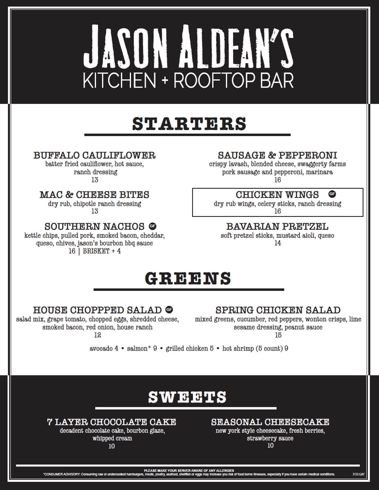 FOOD – GATLINBURG – Jason Aldean’s Kitchen + Rooftop Bar